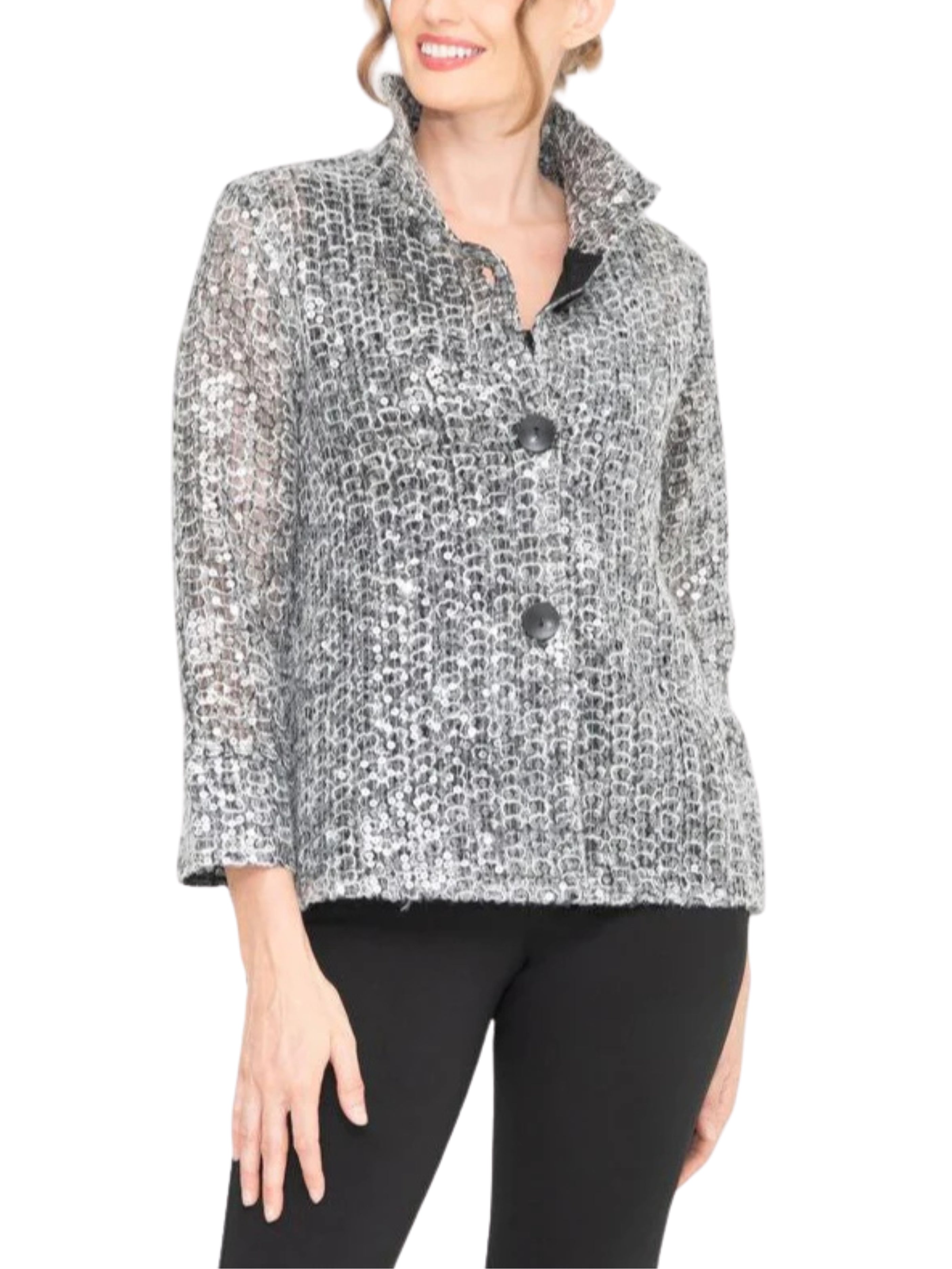 Saco de Red Bordado con Lentejuela | Detalle Escorpio Boutique
